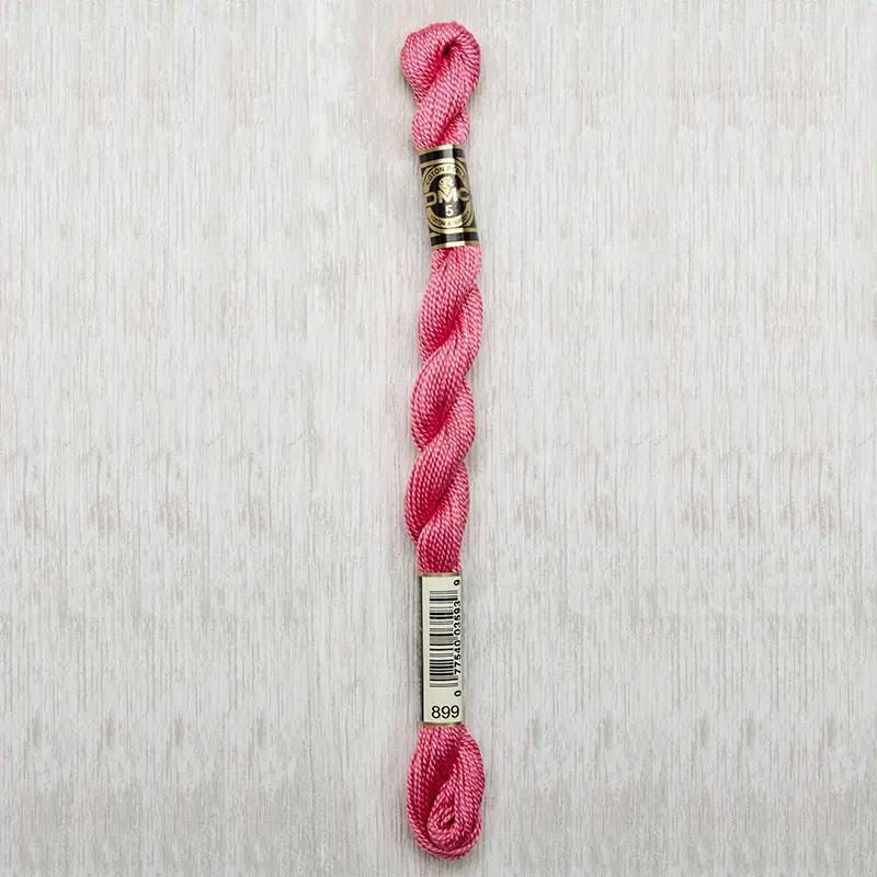 DMC Perle #5 0899 Medium Rose | theembroideryden.com.au